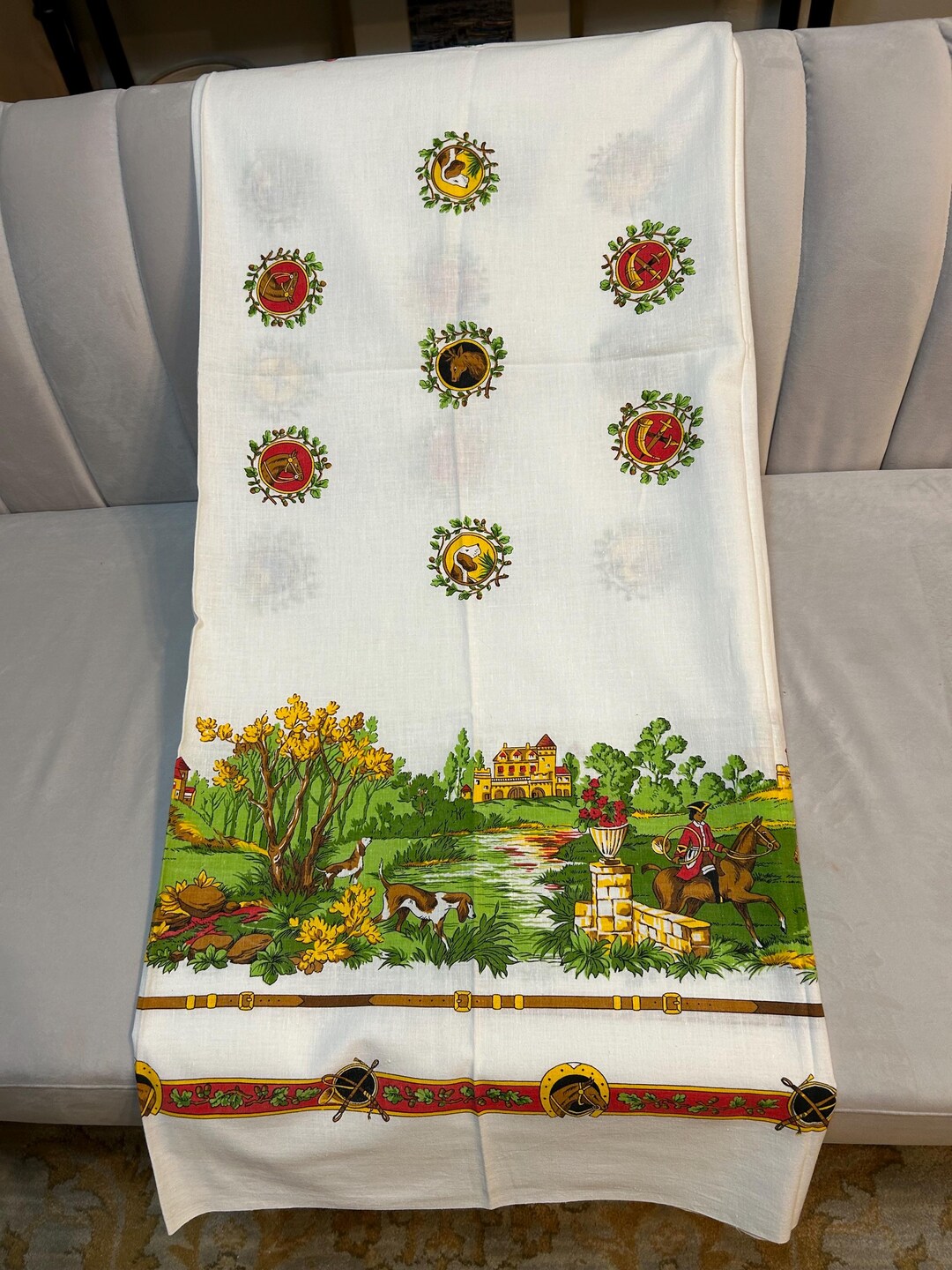French Scene Tablecloth - Etsy