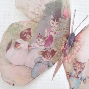 4 Beatrix Potter Peter Rabbit Butterflies 3D Butterfly Wall Stickers ...