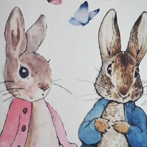Beatrix Potter Peter Rabbit Fabric Wall Decal, Children's Bedroom ...