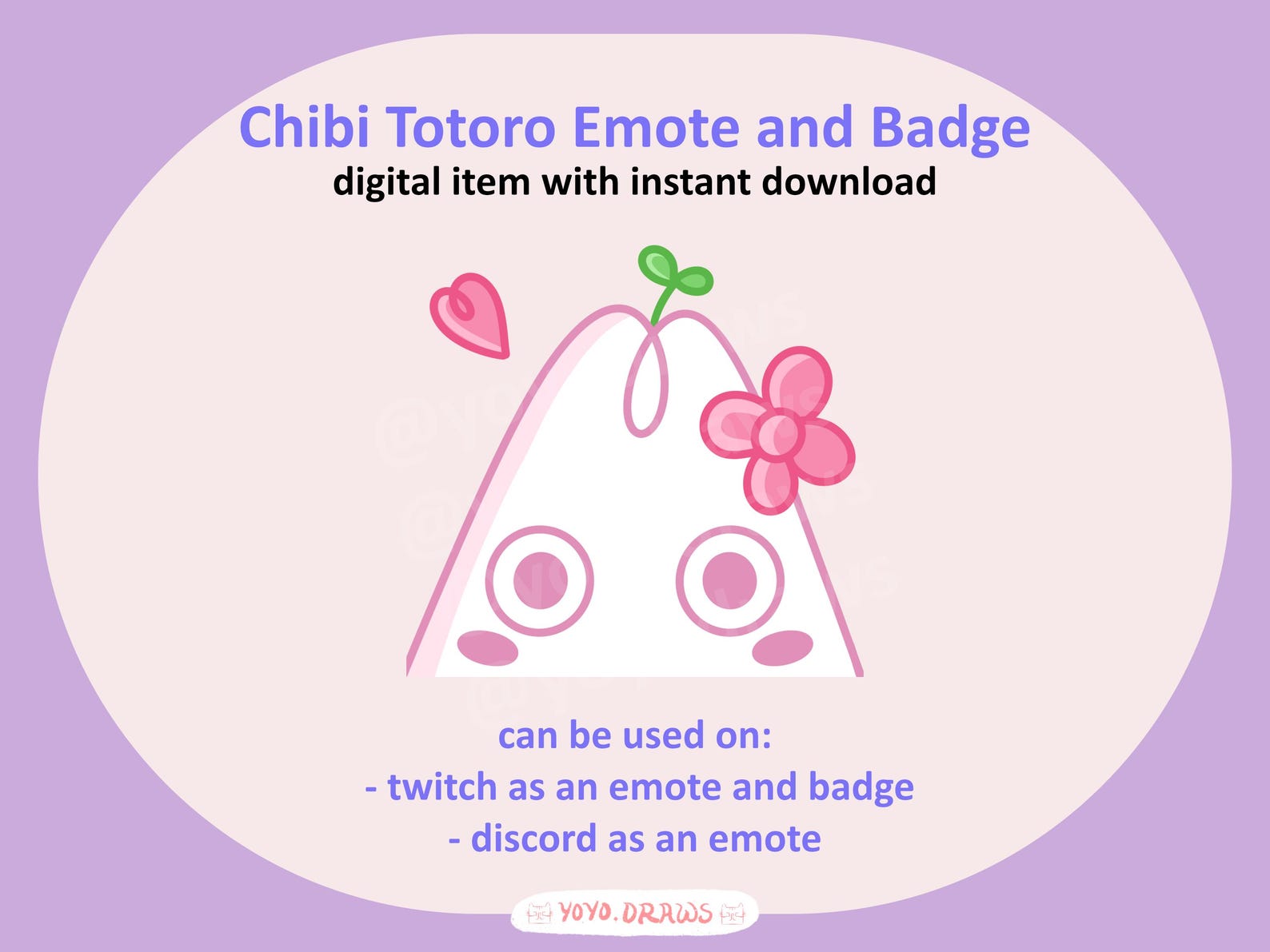 Chibi Twitch and Discord Emote and Badge - Single Emote - Cute Twitch ...