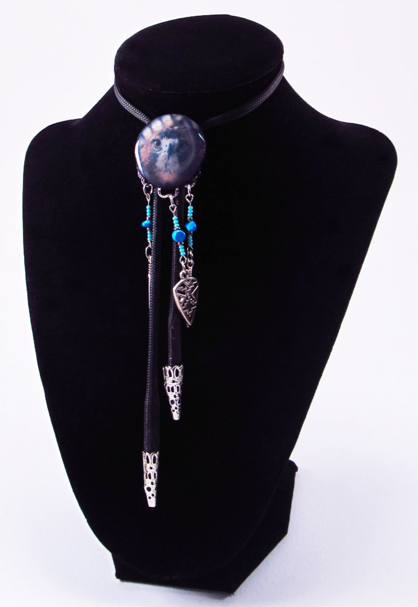 Red Tailed Hawk Photo Bolo Tie Silver Tone Filigree Purple - Etsy