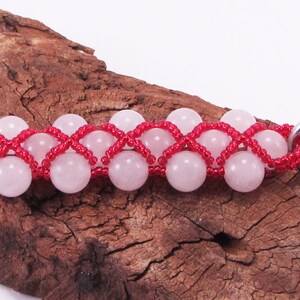 White Jade Gemstone Woven Keychain Unisex Beaded Accessory - Etsy