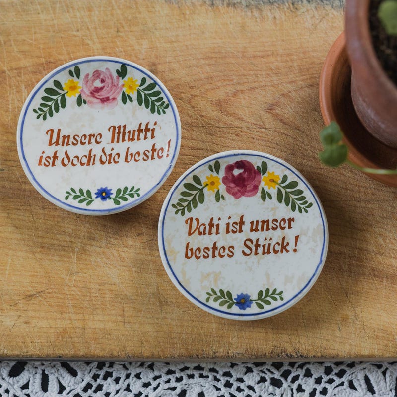 Mini Folk Art Plates - Etsy