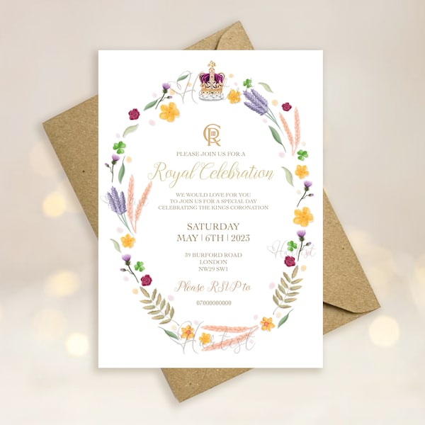 Crown Invitation - Etsy UK