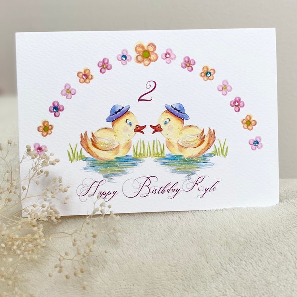 Luxury 2nd Birthday Card - Etsy