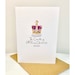 HM King Charles III / Coronation Crown / Greeting Card / Wall Art ...