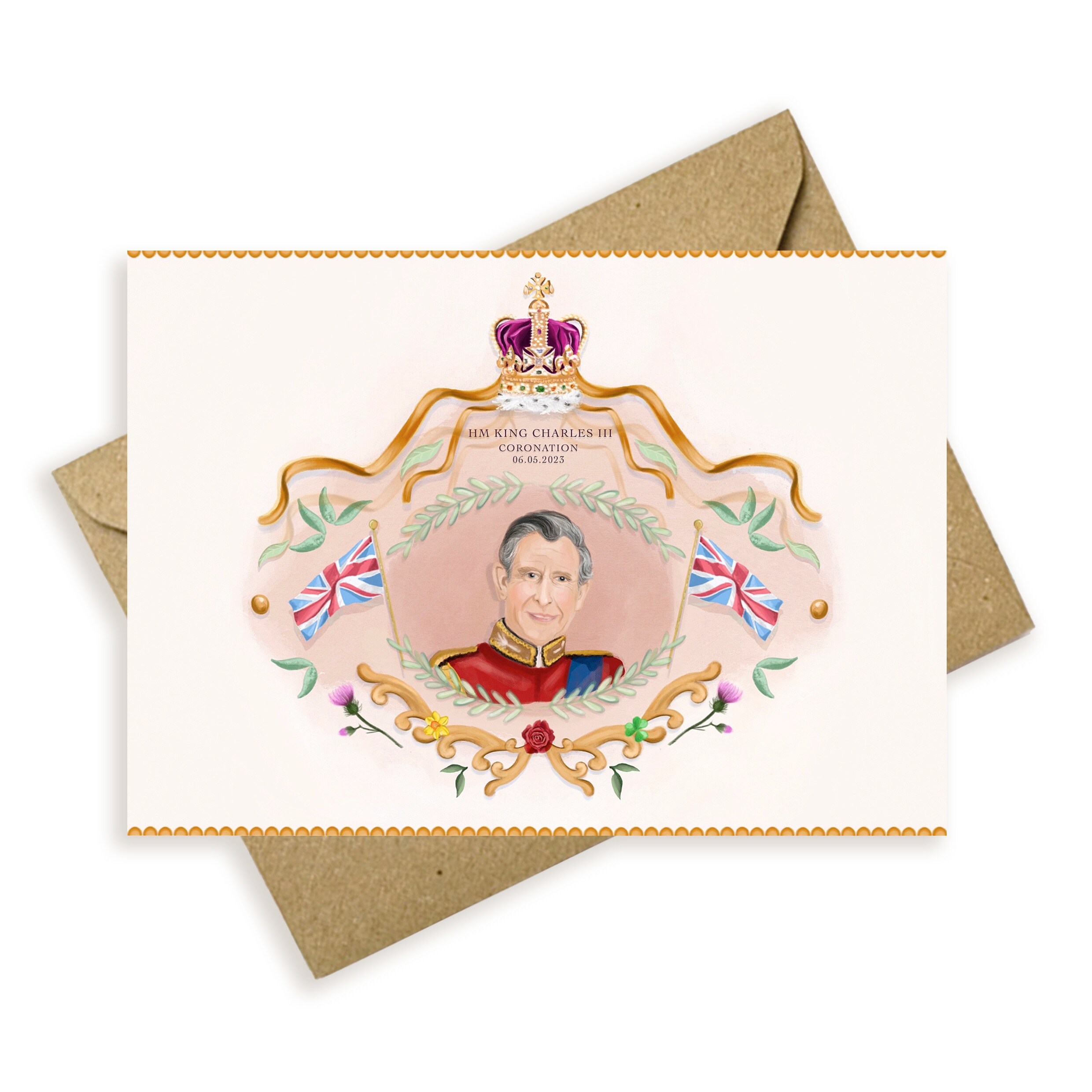HM King Charles III Coronation / Greeting Card / Wall Art / Royal ...