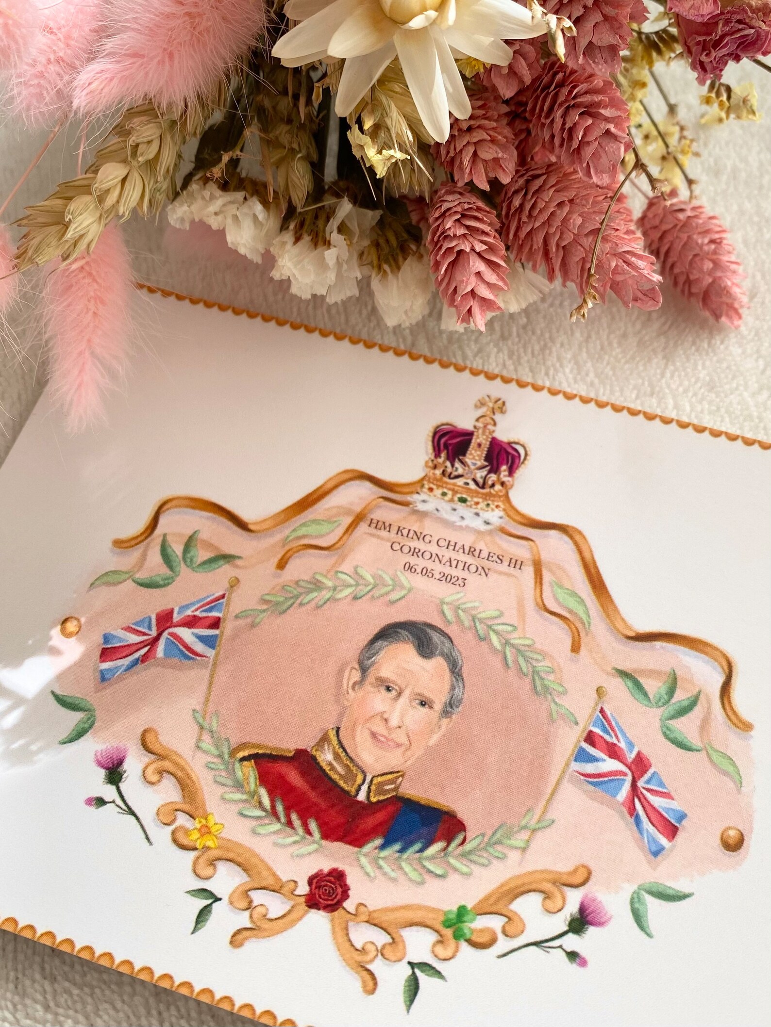 HM King Charles III Coronation / Greeting Card / Wall Art / Royal ...