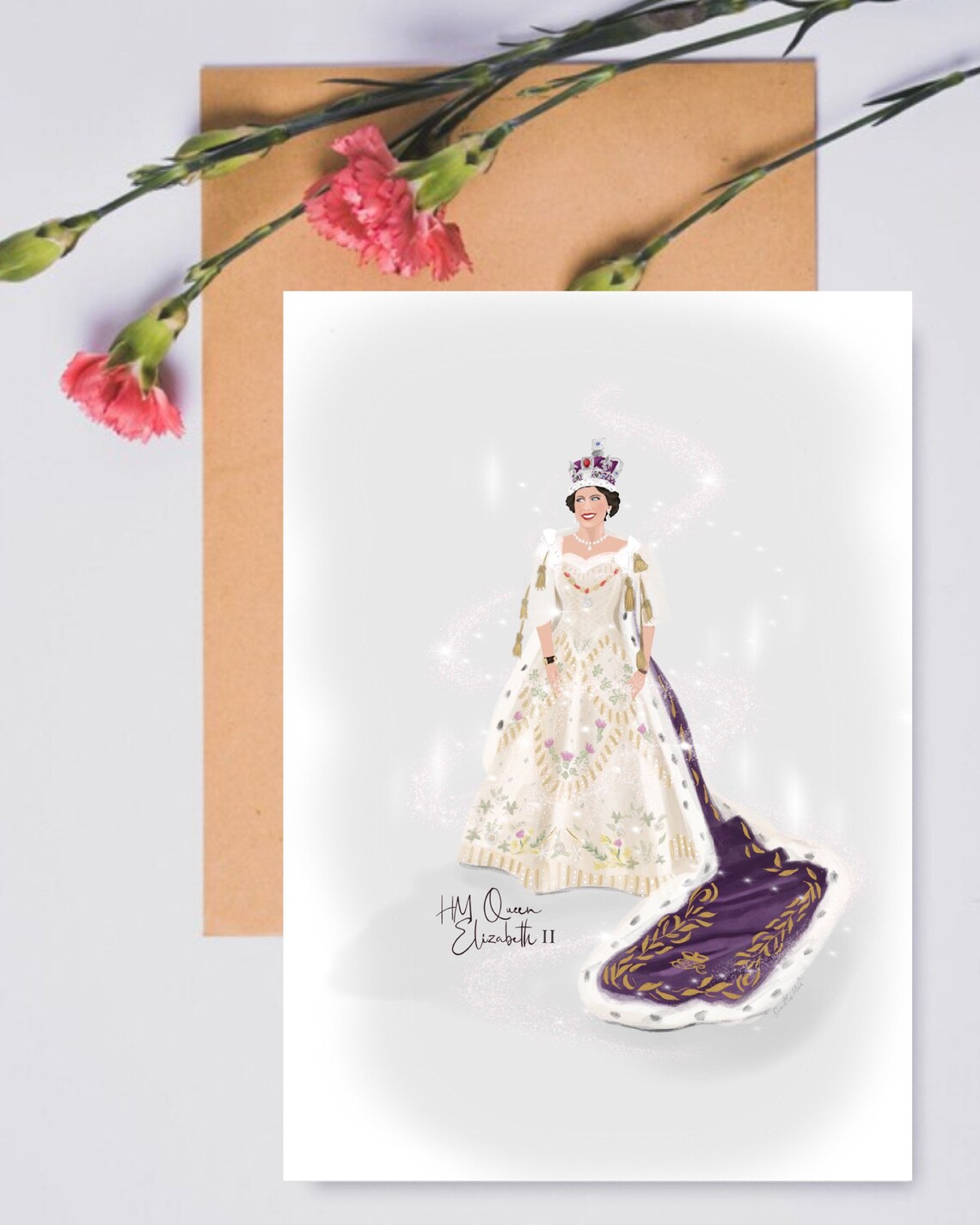 HM Queen Elizabeth / the Queens Platinum Jubilee Postcard / Greeting ...