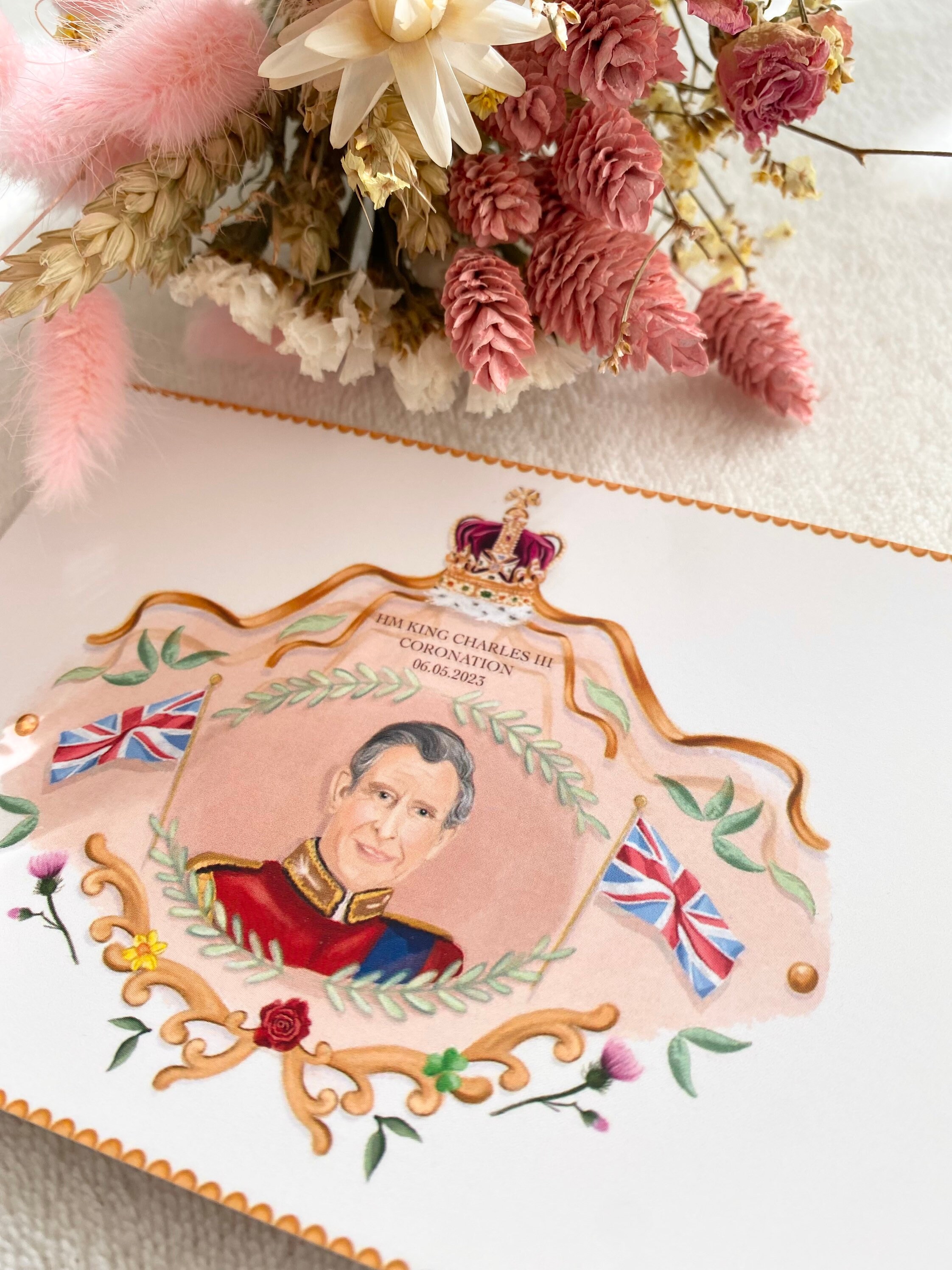 HM King Charles III Coronation / Greeting Card / Wall Art / Royal ...