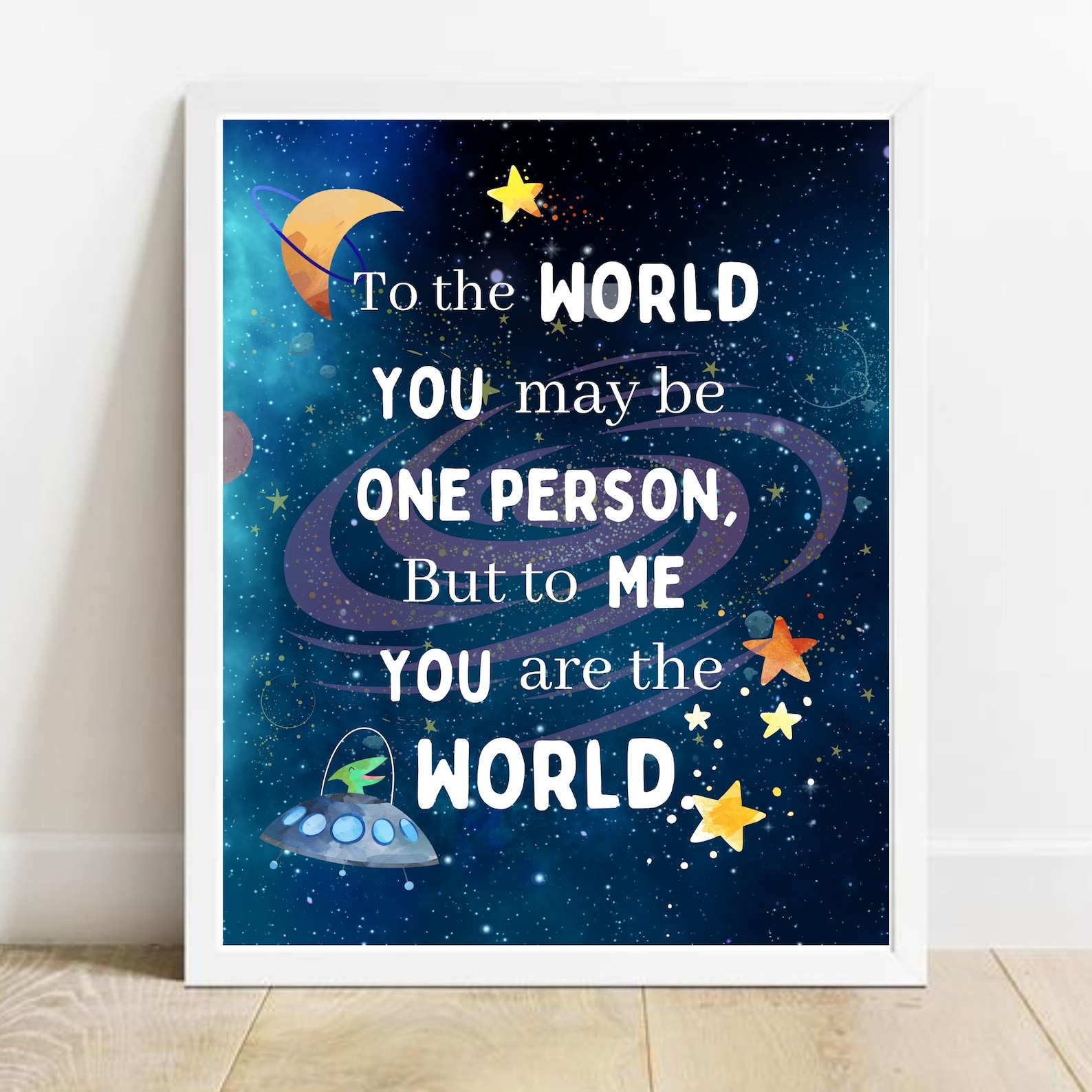 Space Nursery Print, Dinosaur Nursery Wall Art, Digital Download, I ...