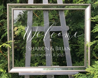 Mirror Welcome Sign Decal - Etsy