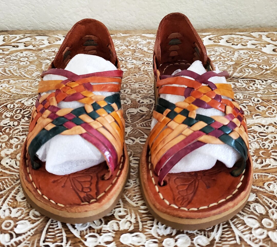 Handmade Kids Huaraches Made in Mexico - Etsy