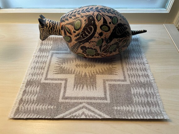 Display Mat 10.5 X 12 In. Woven Wool Table Mat New Reversible - Etsy