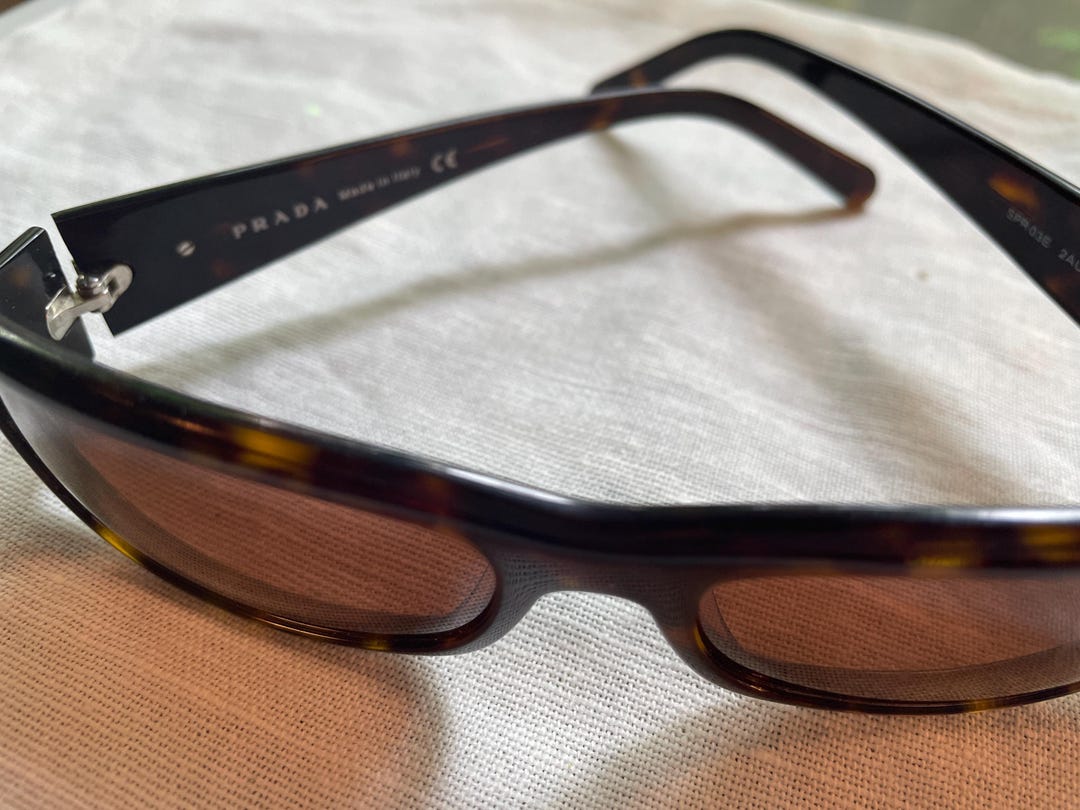 Prada Sunglasses Vintage Tortoise Frame, Amber Glass SPR 03E 2 AU-3N1 ...