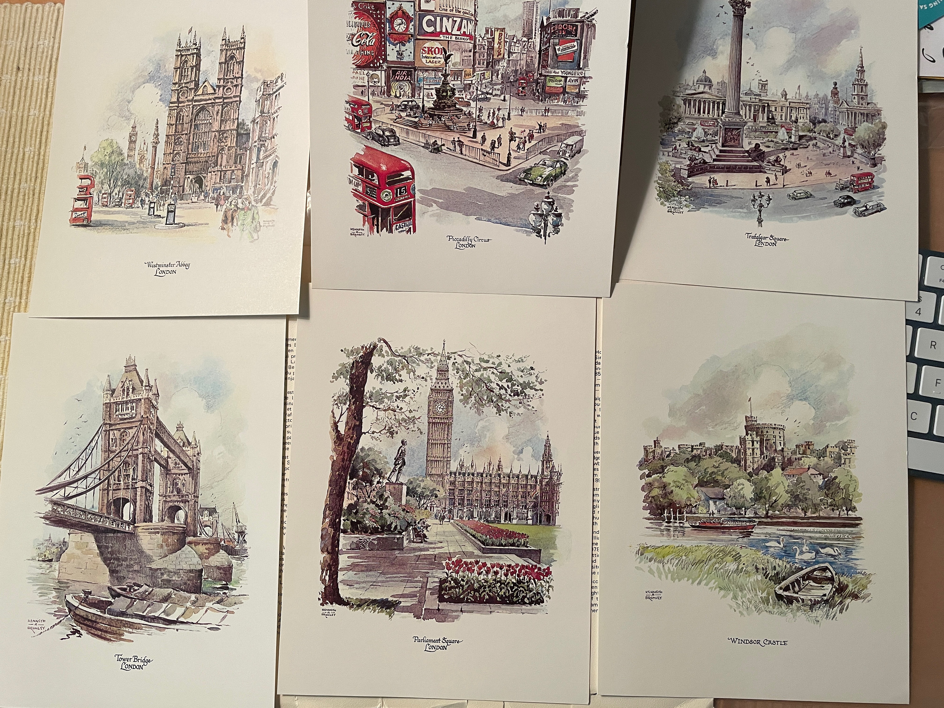 London Sketches by Kenneth Bromley 1954 - Etsy