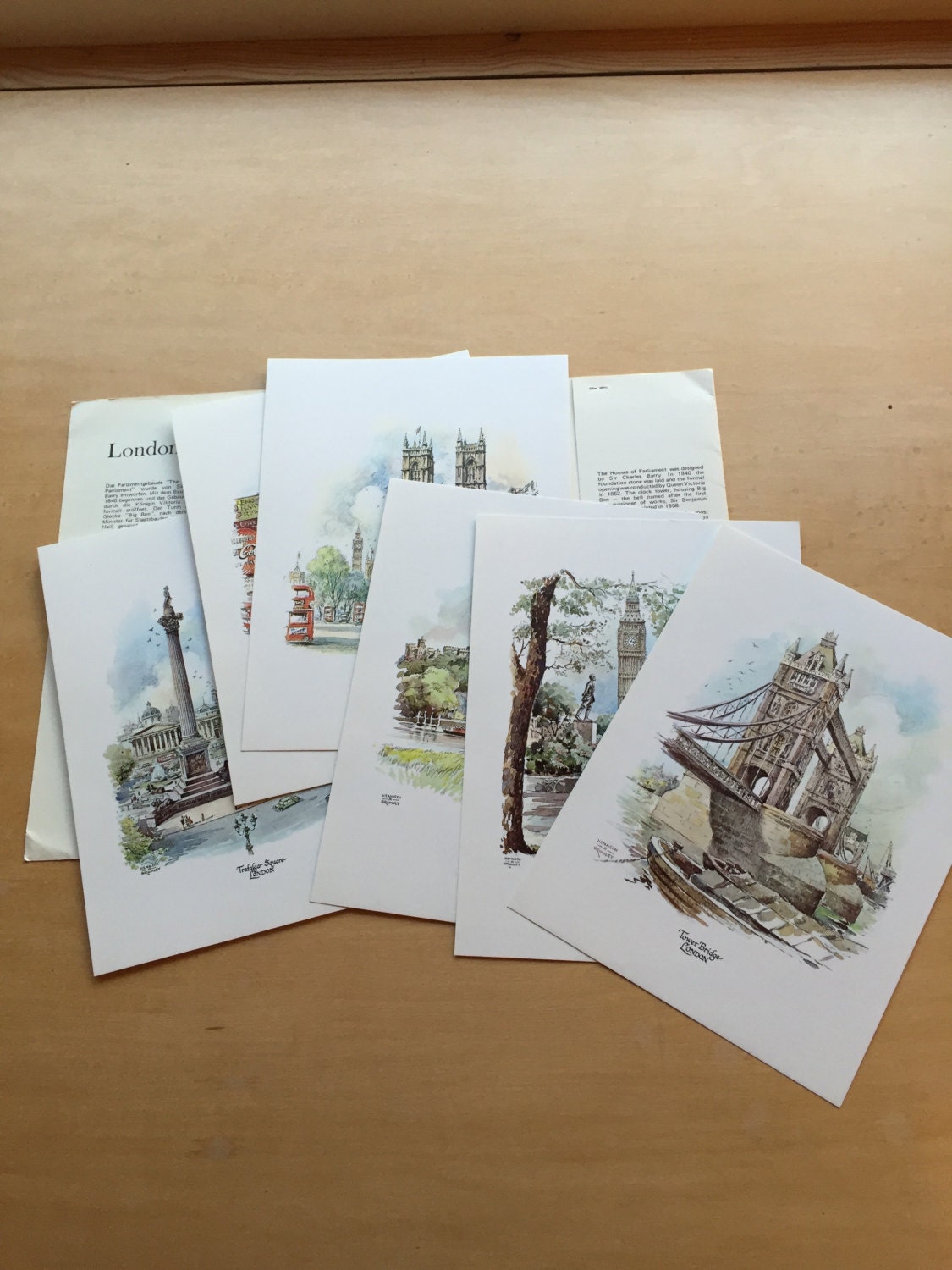 London Sketches by Kenneth Bromley 1954 - Etsy