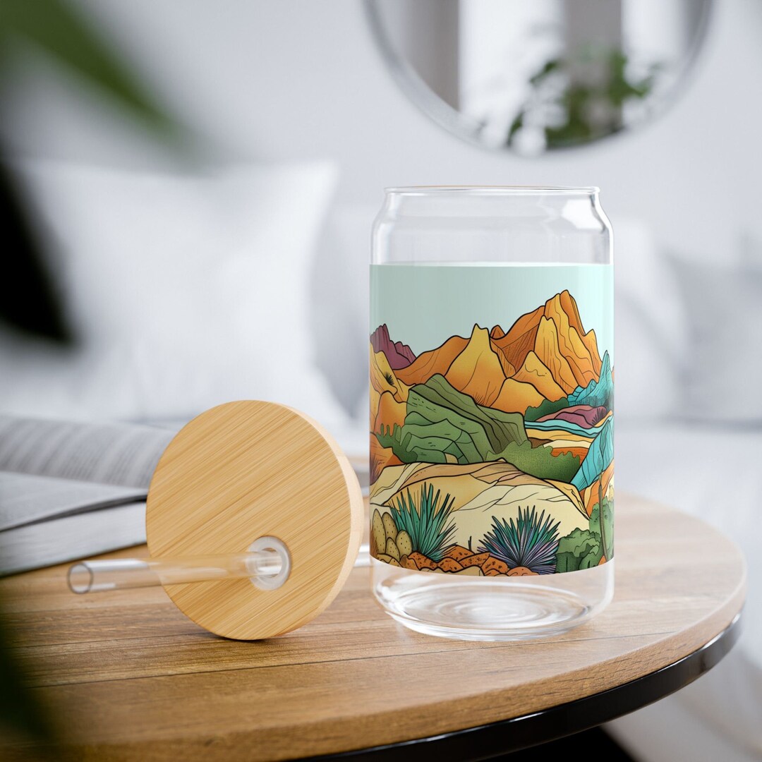 Desert Glass, Desert Landscape Glass, Landscape Glass, Desert Art Glass ...