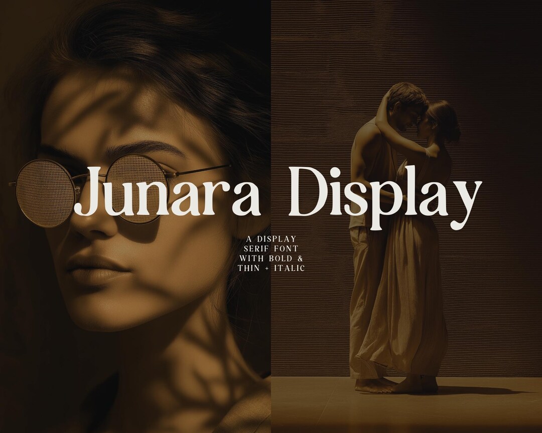 JUNARA DISPLAY – Editorial Serif Font - Etsy