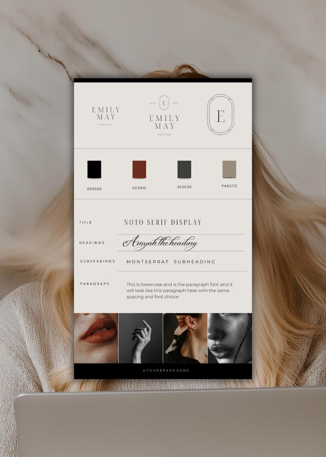 Emily May Pre Designed Canva Branding Kit With White Label Resell ...
