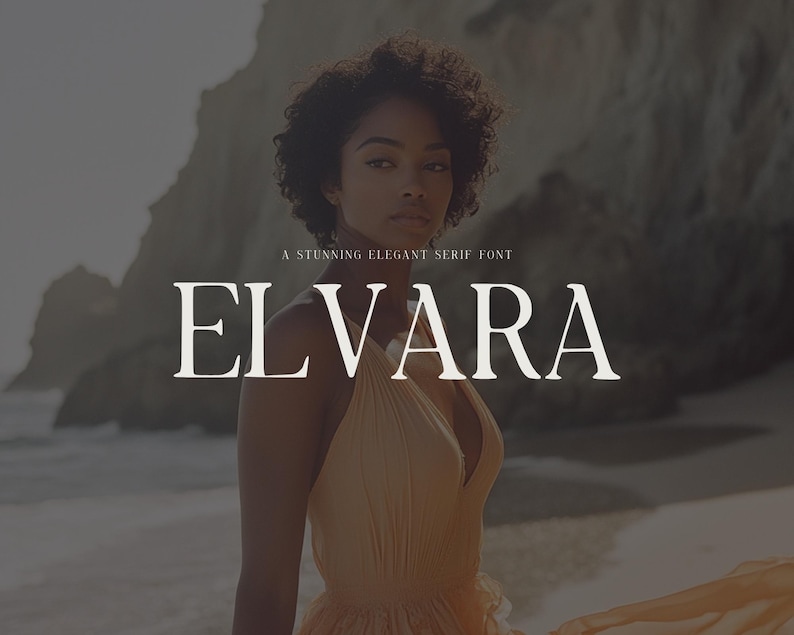 ELVARA – Elegant Serif Font - Etsy
