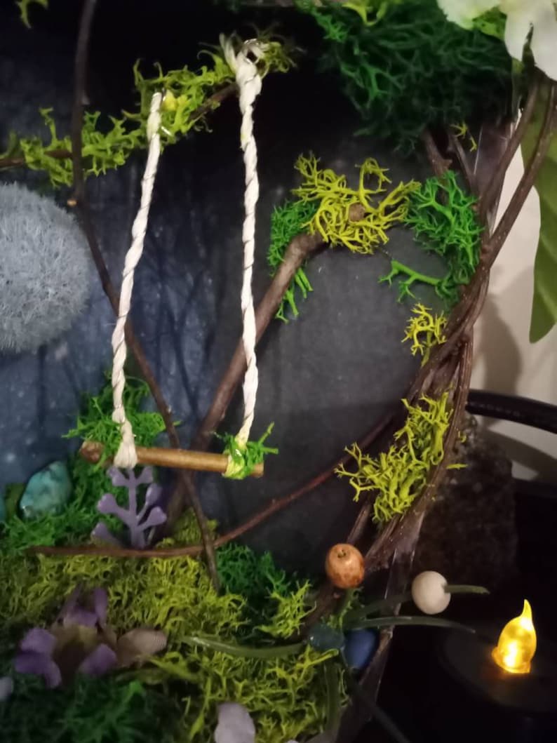 Magical Fairy Diorama Enchanted Forest Fairy Swing - Etsy