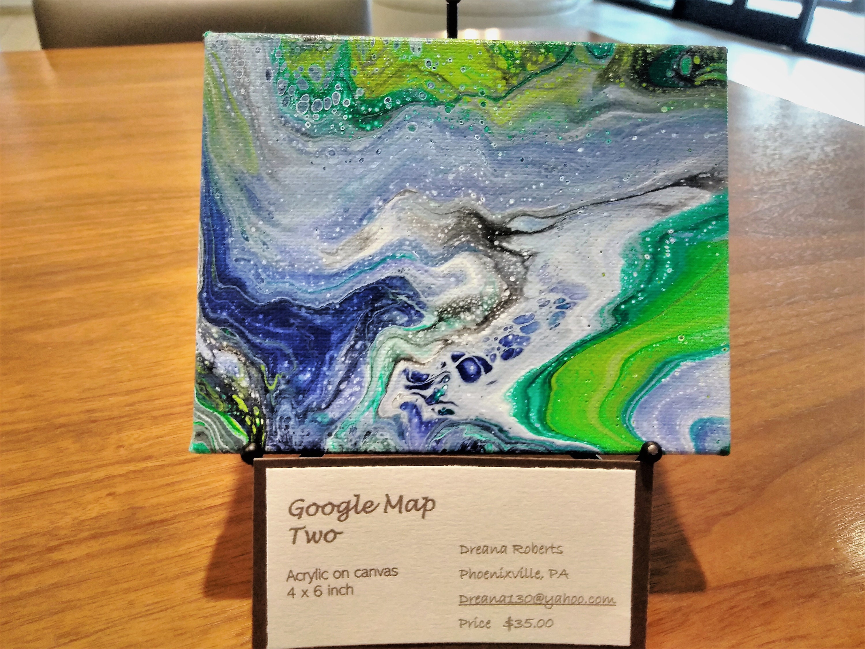 Google Map Two Acrylic Fine Art, Acrylic Flow Art, Acrylic Pour ...