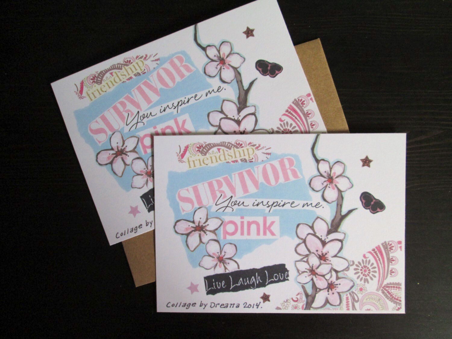 Breast Cancer Greeting Cards Breast Cancer Get Well Cards | Etsy