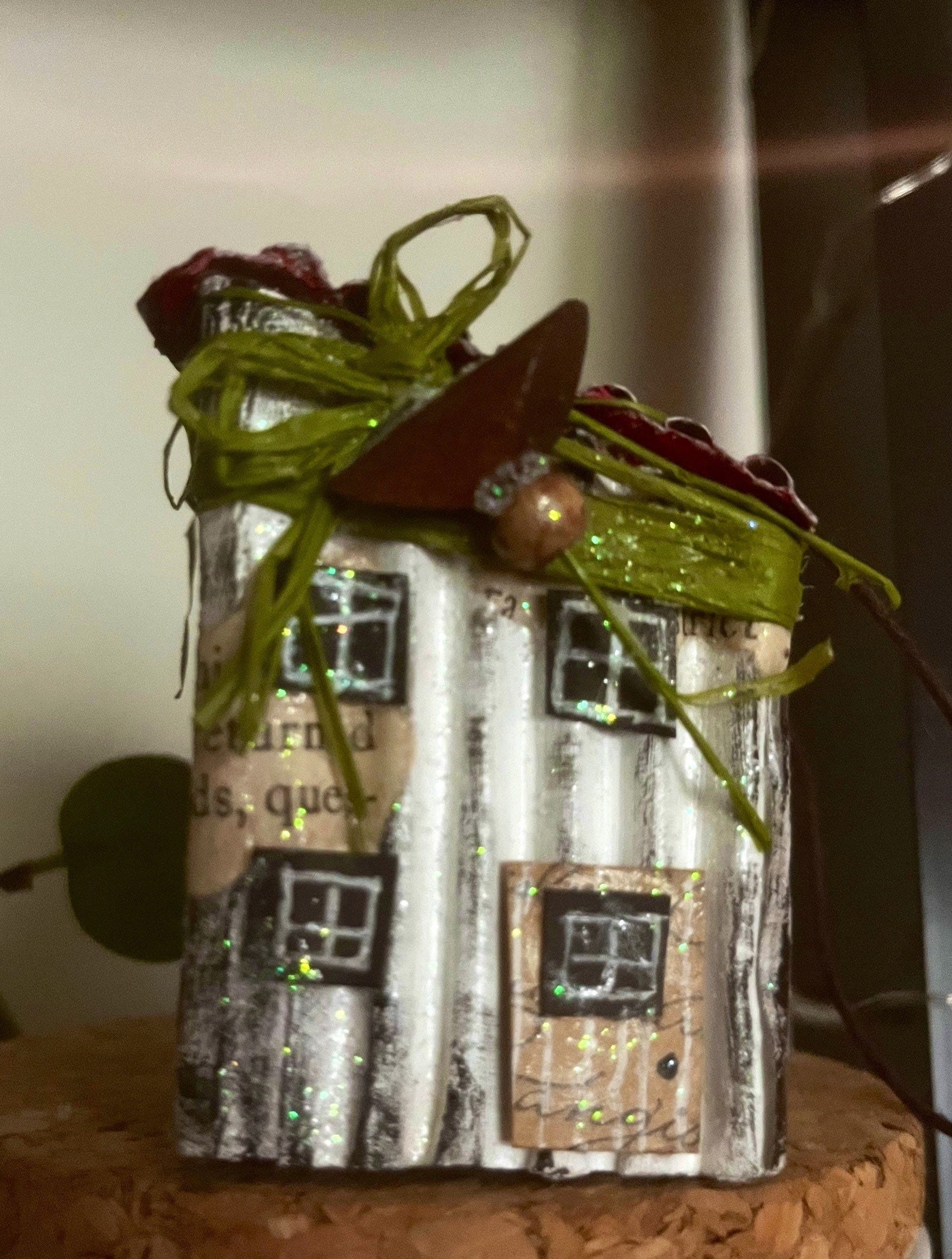 Miniature House Paper Mache Ornament Handmade Mini Houses - Etsy