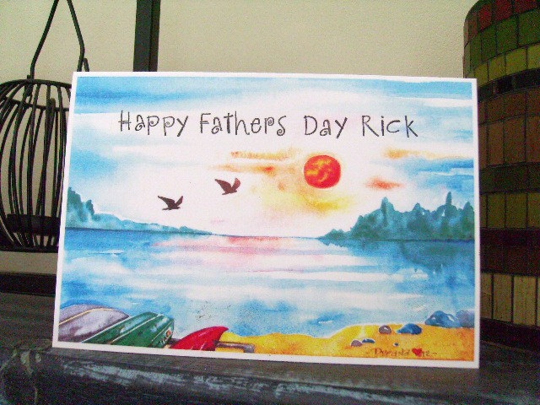 Happy Fathers Day Personalized Card, Fathers Day Cards, Dad Cards ...