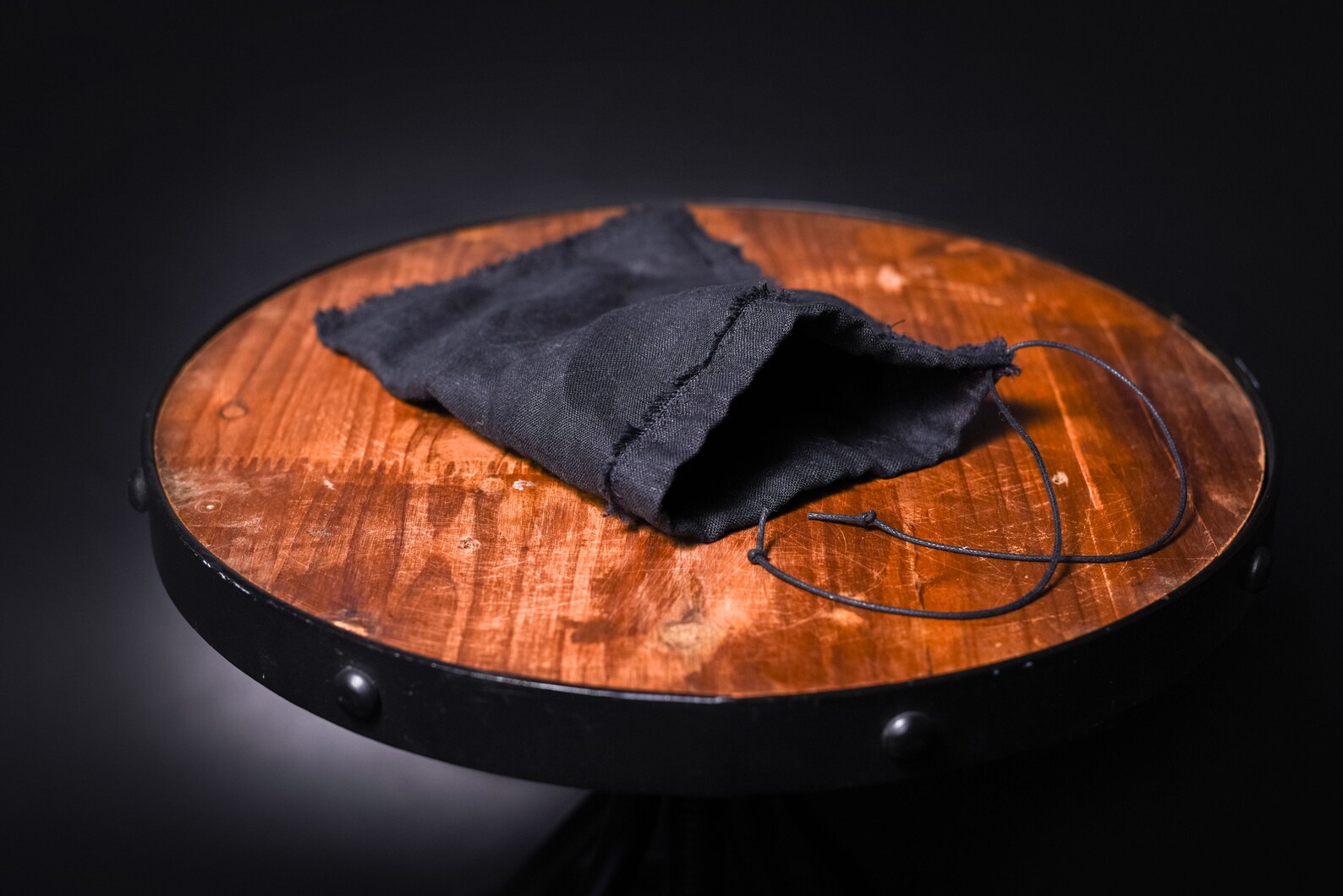 Black Crochet Tote Style Bag. Unique and Handmade. Different Textile ...