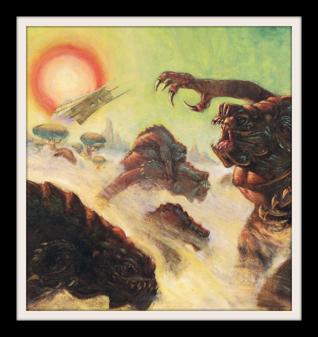 Rancors on Planet Dathomir Vintage Star Wars Illustration / - Etsy