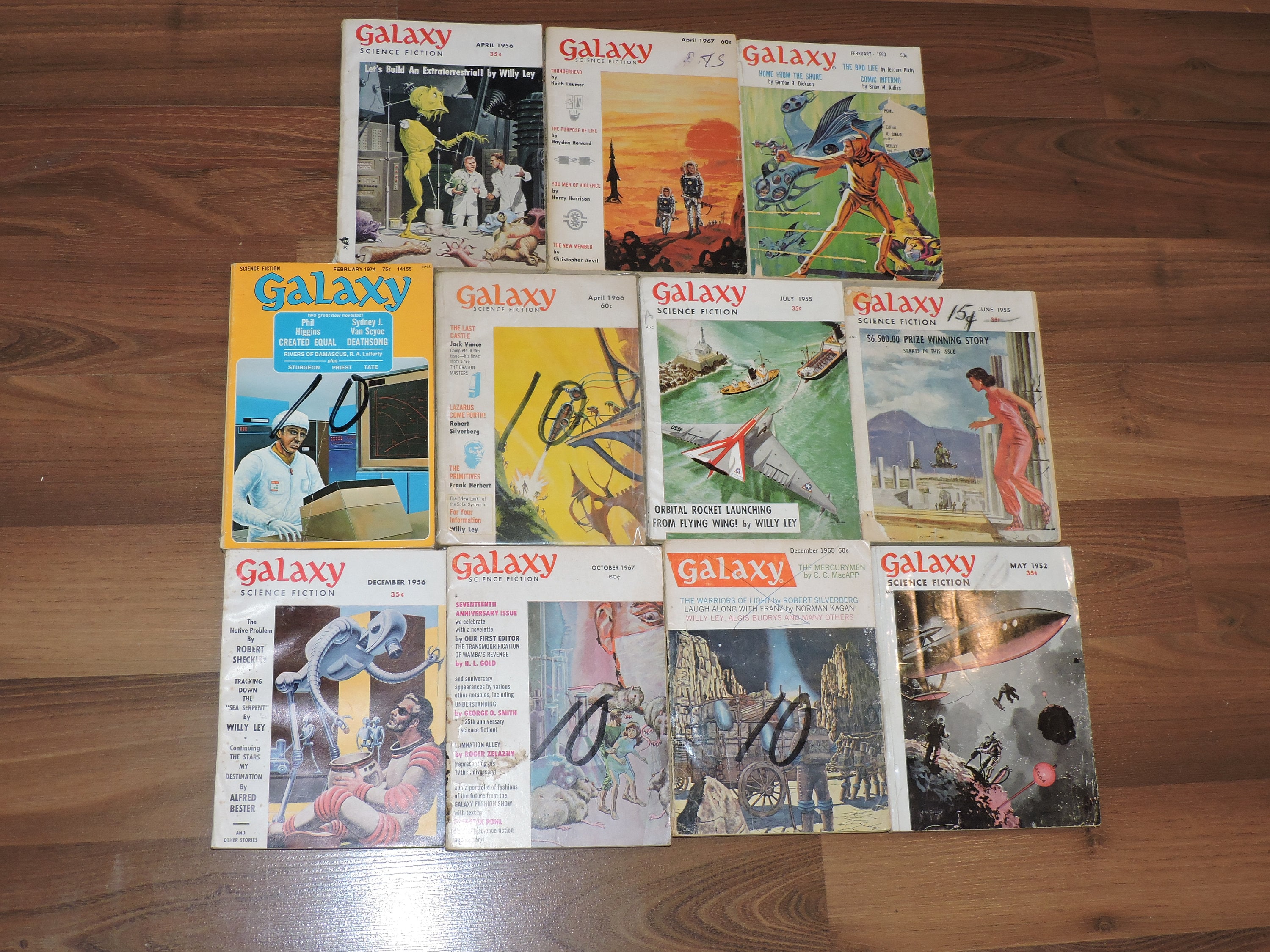 Lot of 11 GALAXY 1950s 1970s Sci-fi / Fantasy Magazines | Etsy