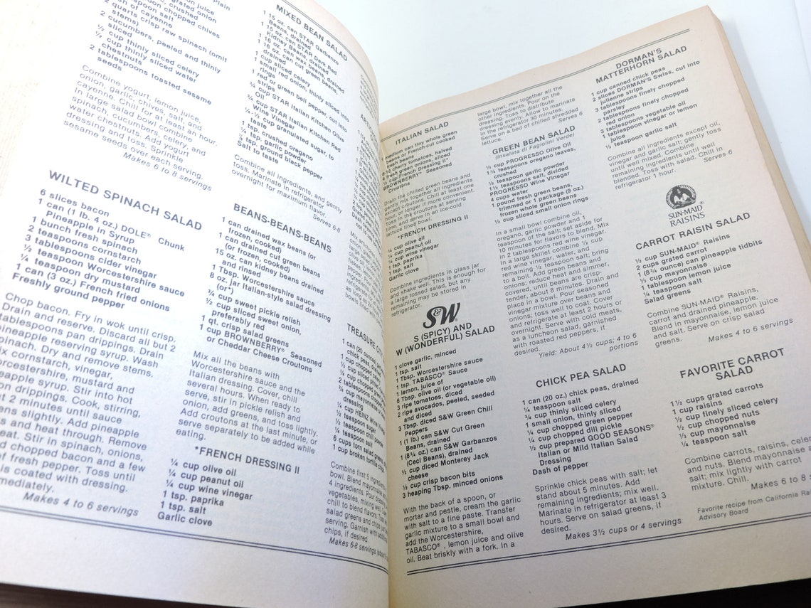 1981 Favorite Brand Name Recipe Cookbook Vintage Cook Book - Etsy