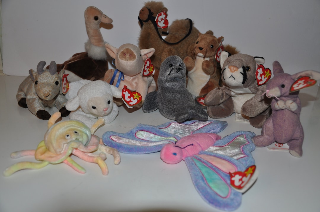 Lot of Ty Beanie Babies Vintage Plush Soft Stuffed Toys - Etsy