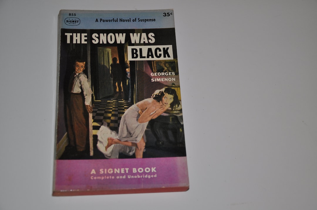 The Snow Was Black Georges Simenon First Edition Vintage Softcover Book ...
