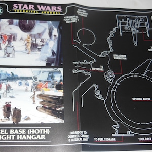 Star Wars HOTH Rebel Base Flight Hanger Blueprint Schematic Poster - Etsy
