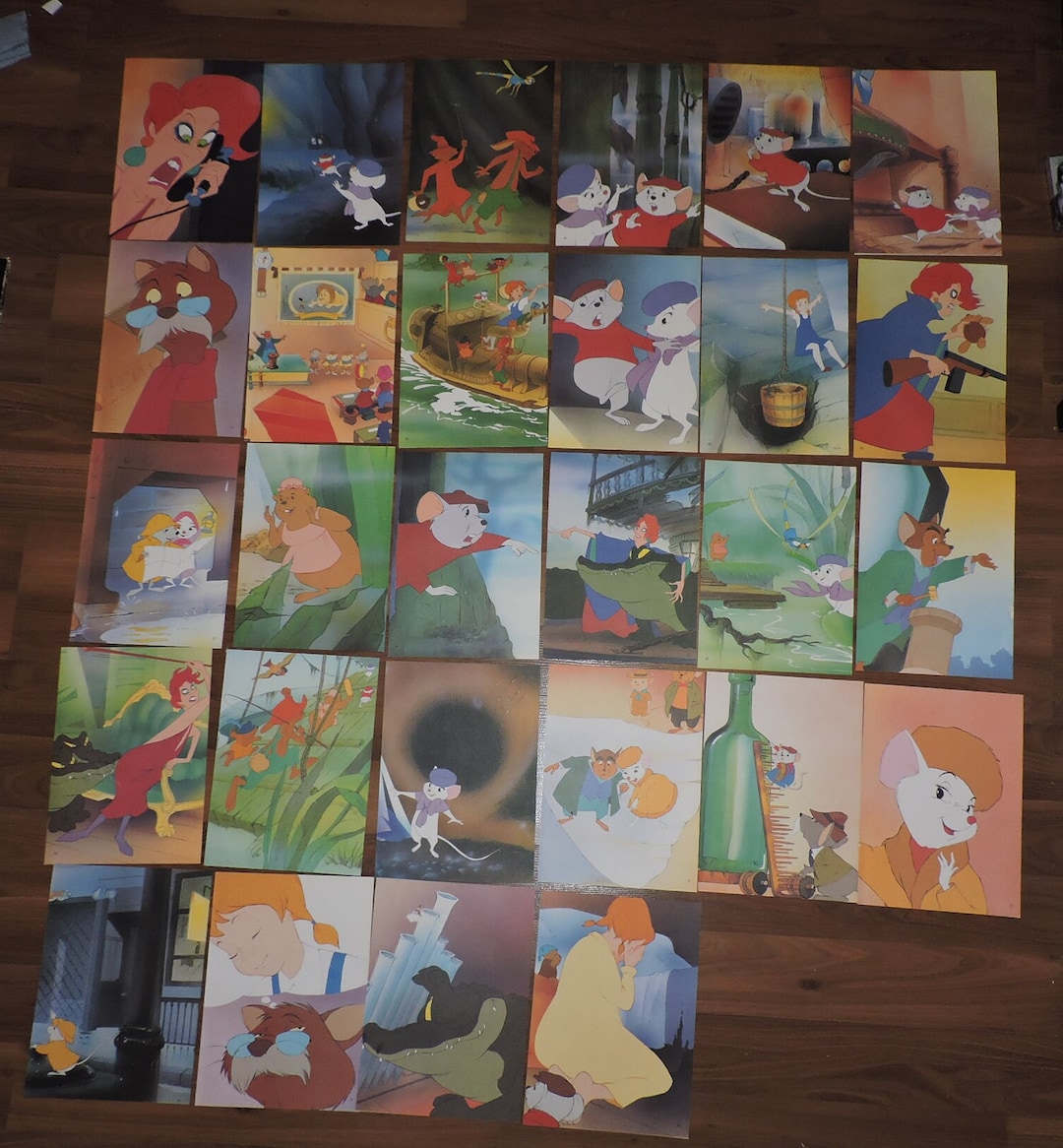 28x Disney's the Rescuers Vintage Full Page Children's Book ...