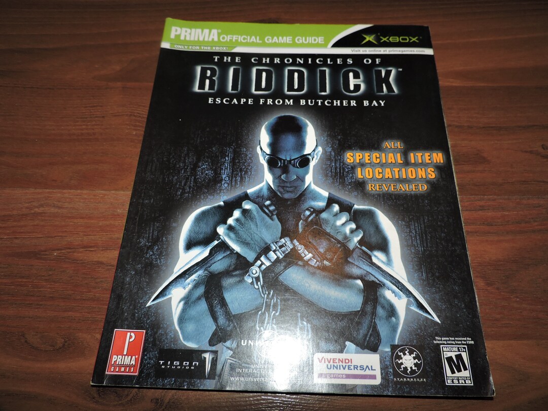 Activate in 2004 *** XBOX the Chronicles of Riddick Escape From Butcher's Bay PRIMA Official ...