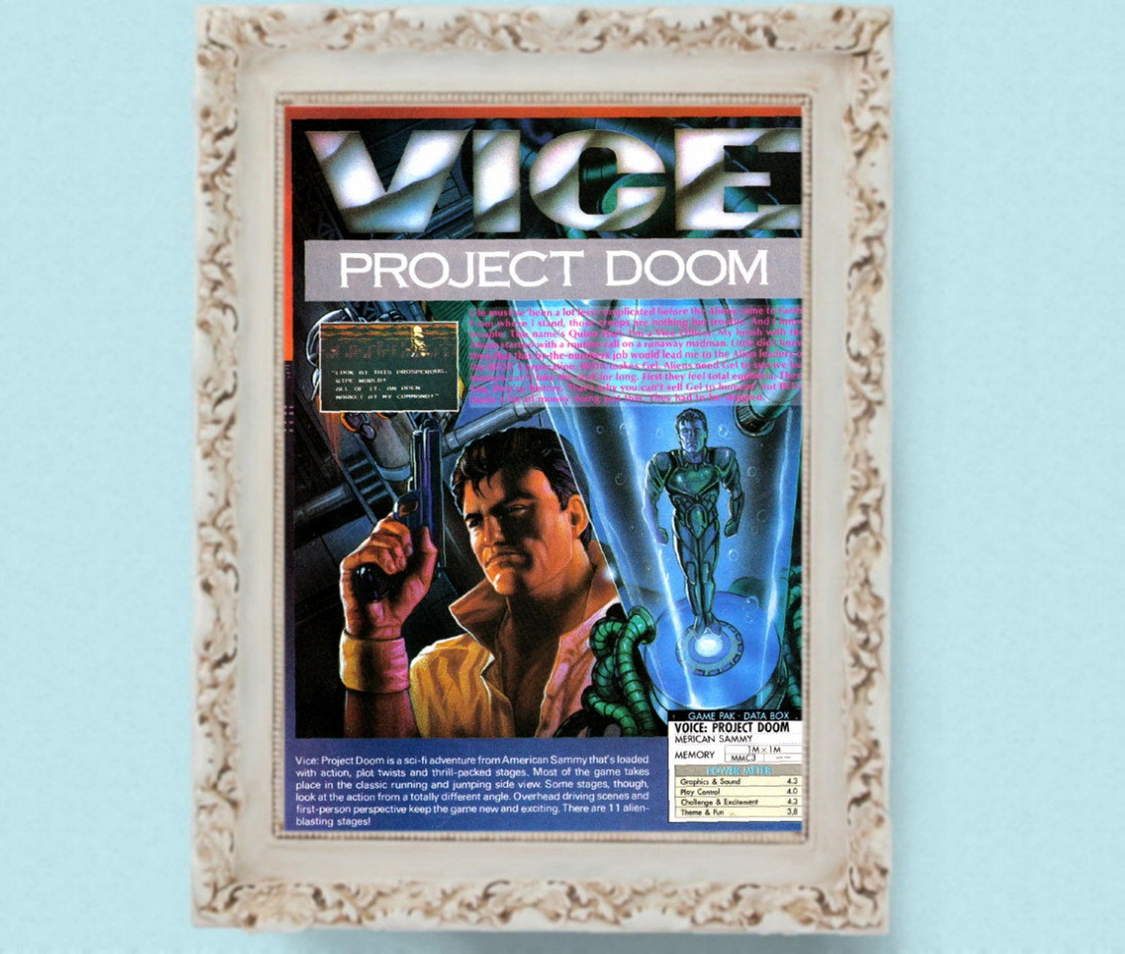 1991 VICE Project Doom Nintendo NES Vintage Video Game Article | Etsy