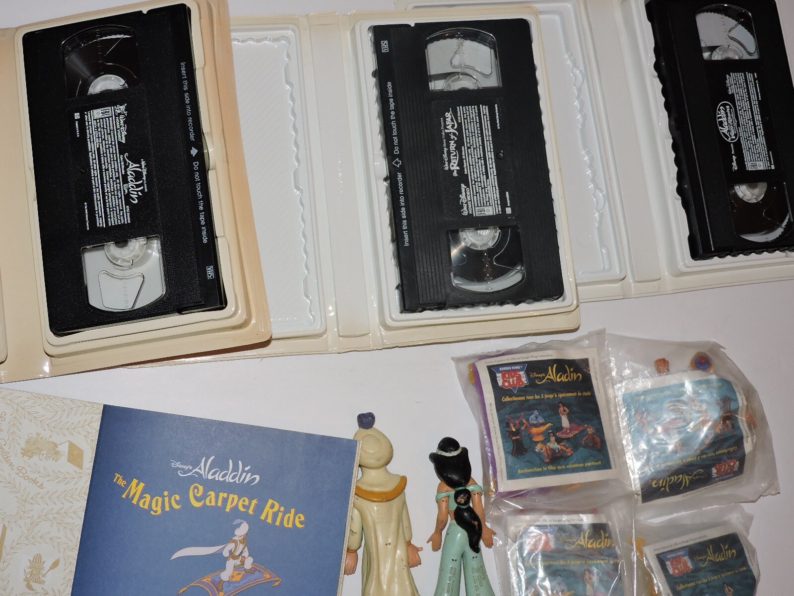 Lot of Aladdin Walt Disney VHS Tapes Book Toys & Figures | Etsy