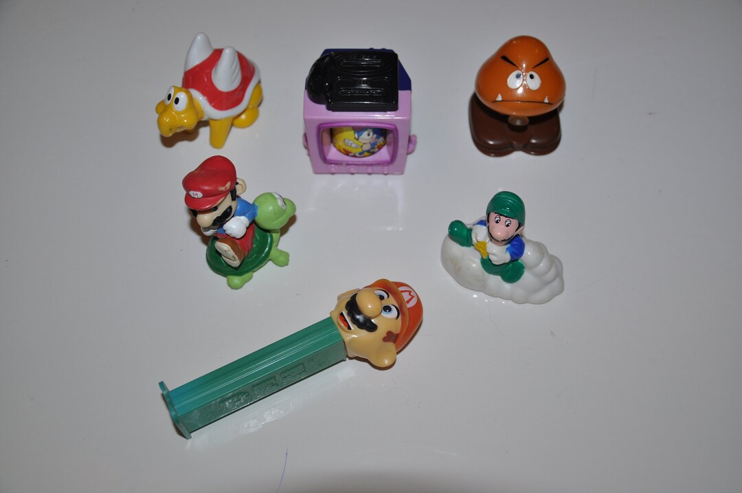 6x Video Game Toys Nintendo Mario & Luigi Sonic Plastic Figures ...