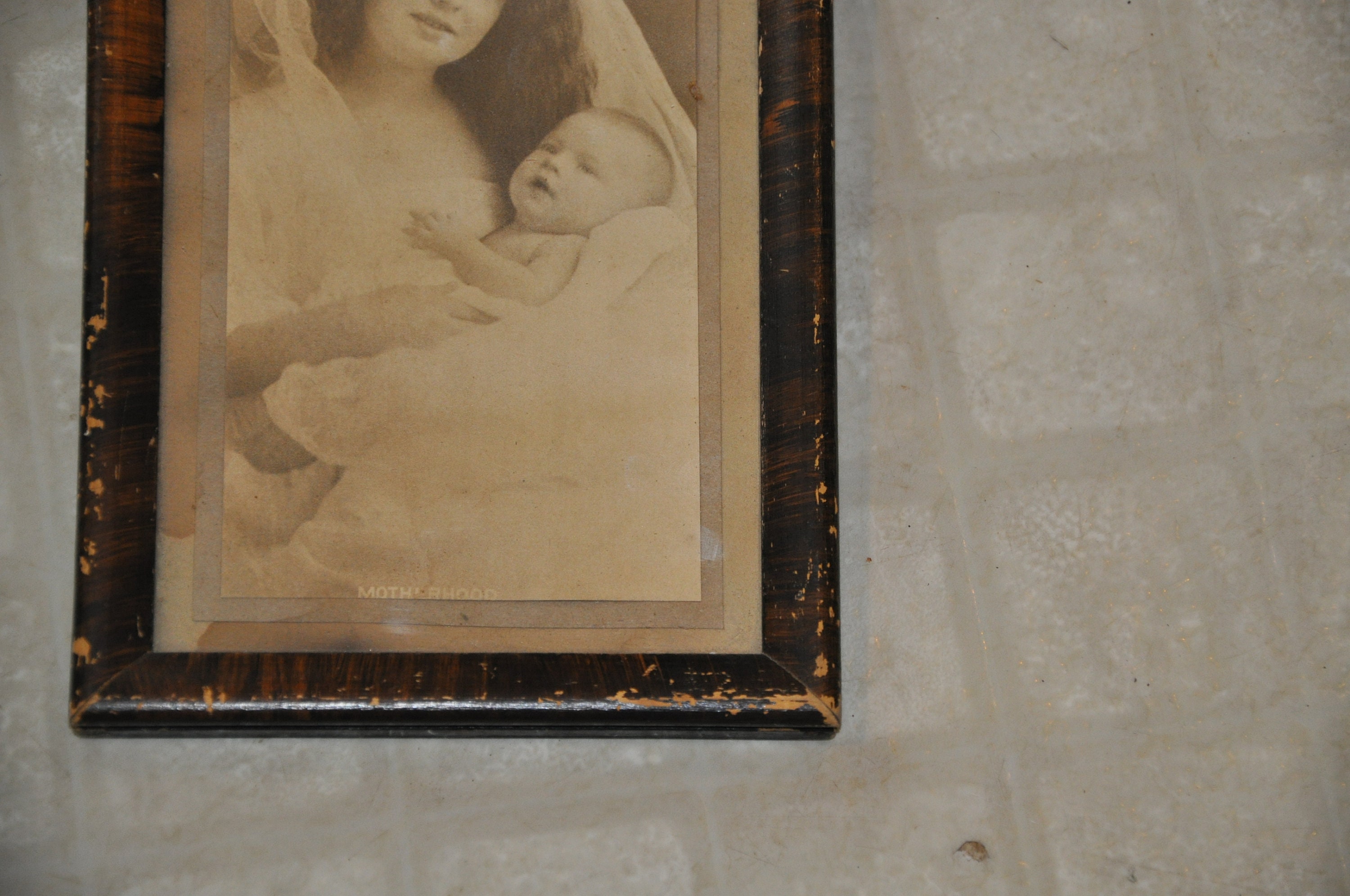 Motherhood Vintage Framed Woman And Child Picture | Etsy