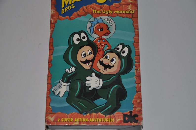 SUPER MARIO 3 the Ugly Mermaid Vintage Cartoon VHS Tape Movie - Etsy