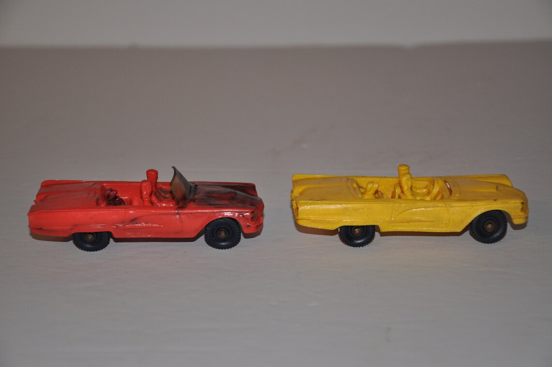 2 X Rubber Cars Vintage Stavanger Norway 4 Convertible Cars - Etsy
