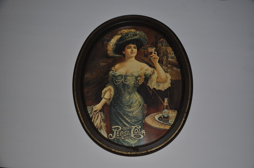 Vintage Pepsi-cola Metal Serving Tray - Etsy