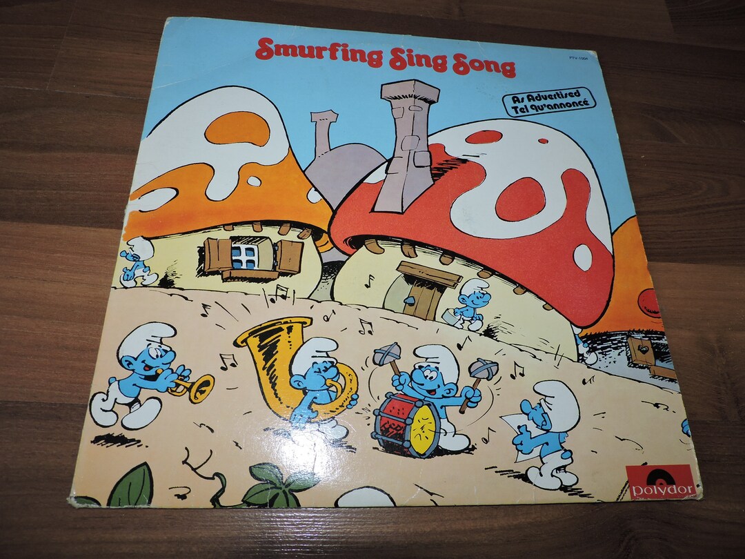 12 Smurfing Sing Song the Smurfs Music Record LP Children - Etsy