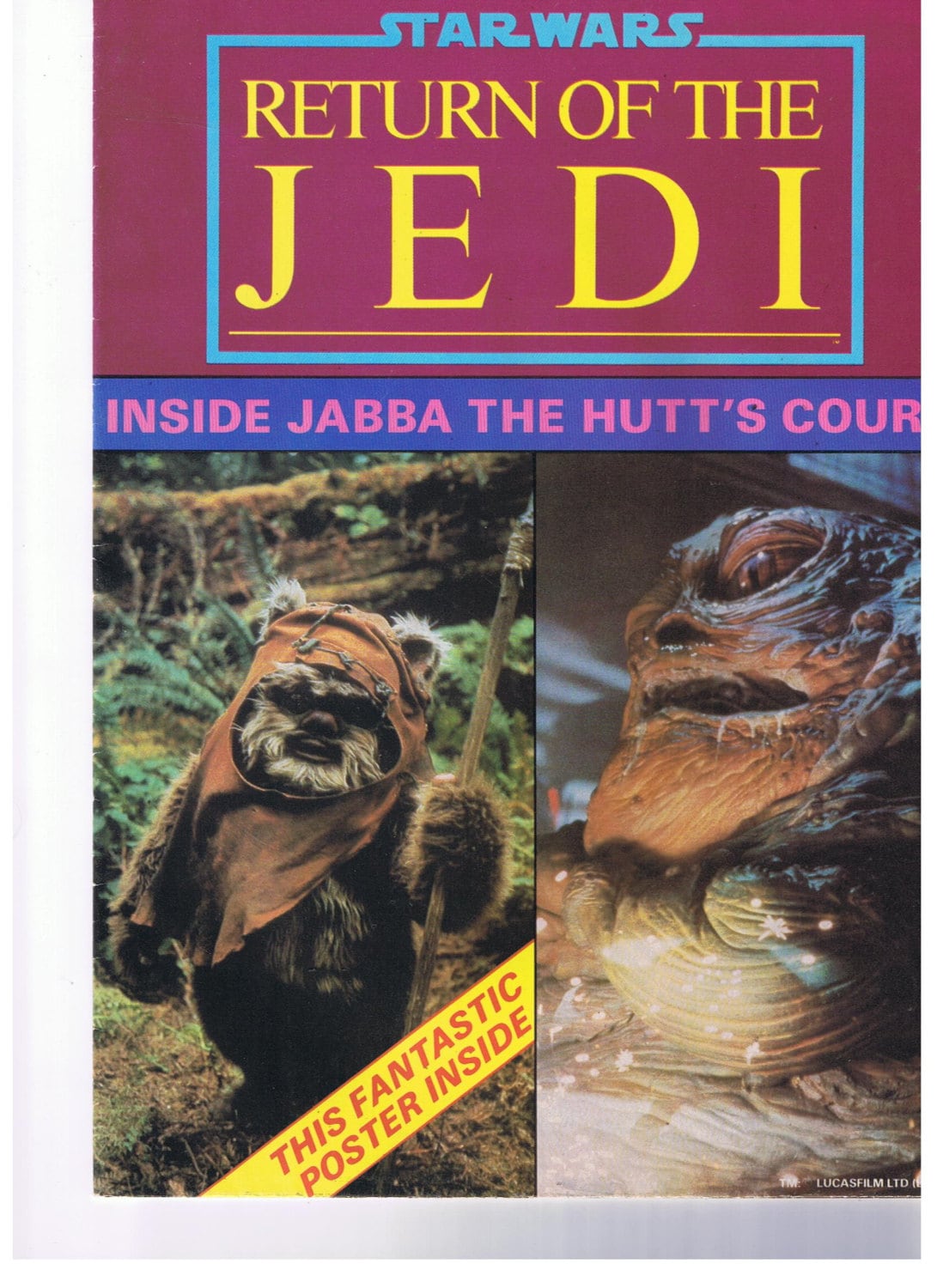 1983 STAR WARS Poster Magazine 2 Return of the Jedi Ewok | Etsy
