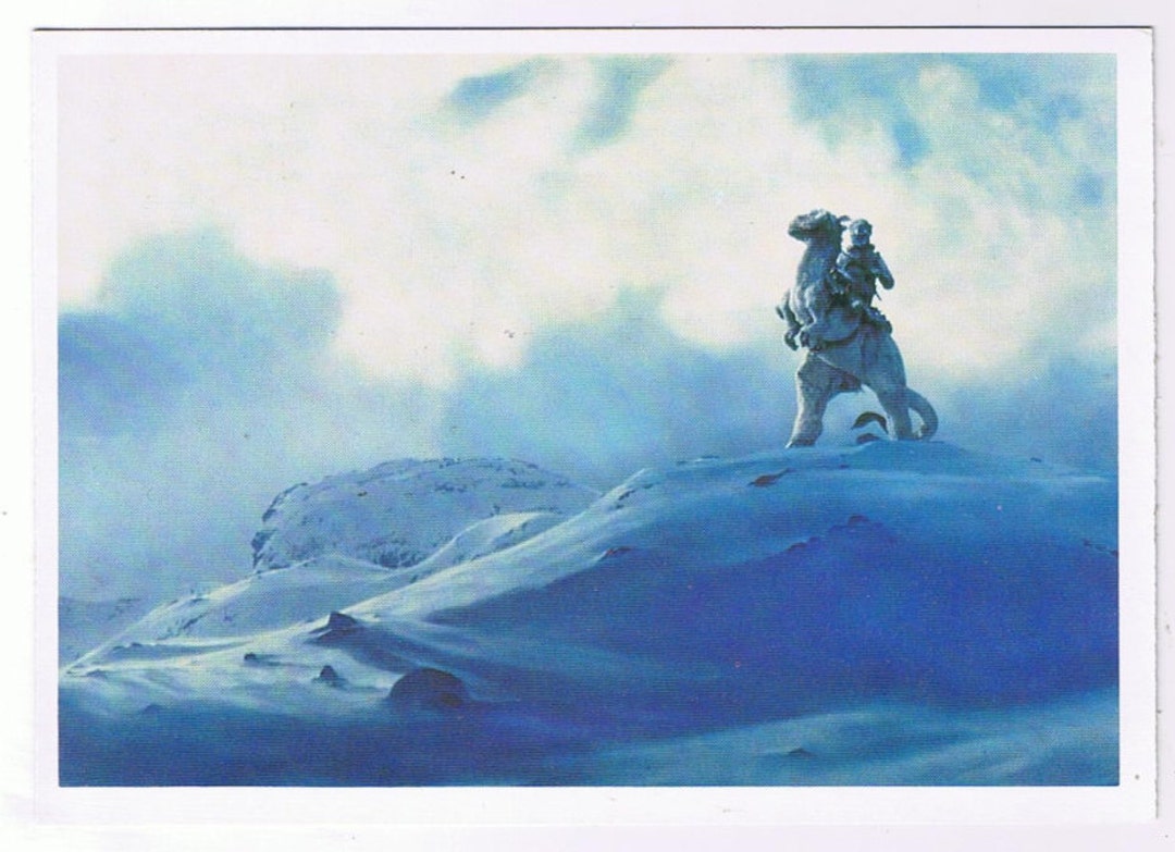 Luke on Tauntaun 5"x7" Star Wars Photo Card the Empire Strikes Back - Etsy