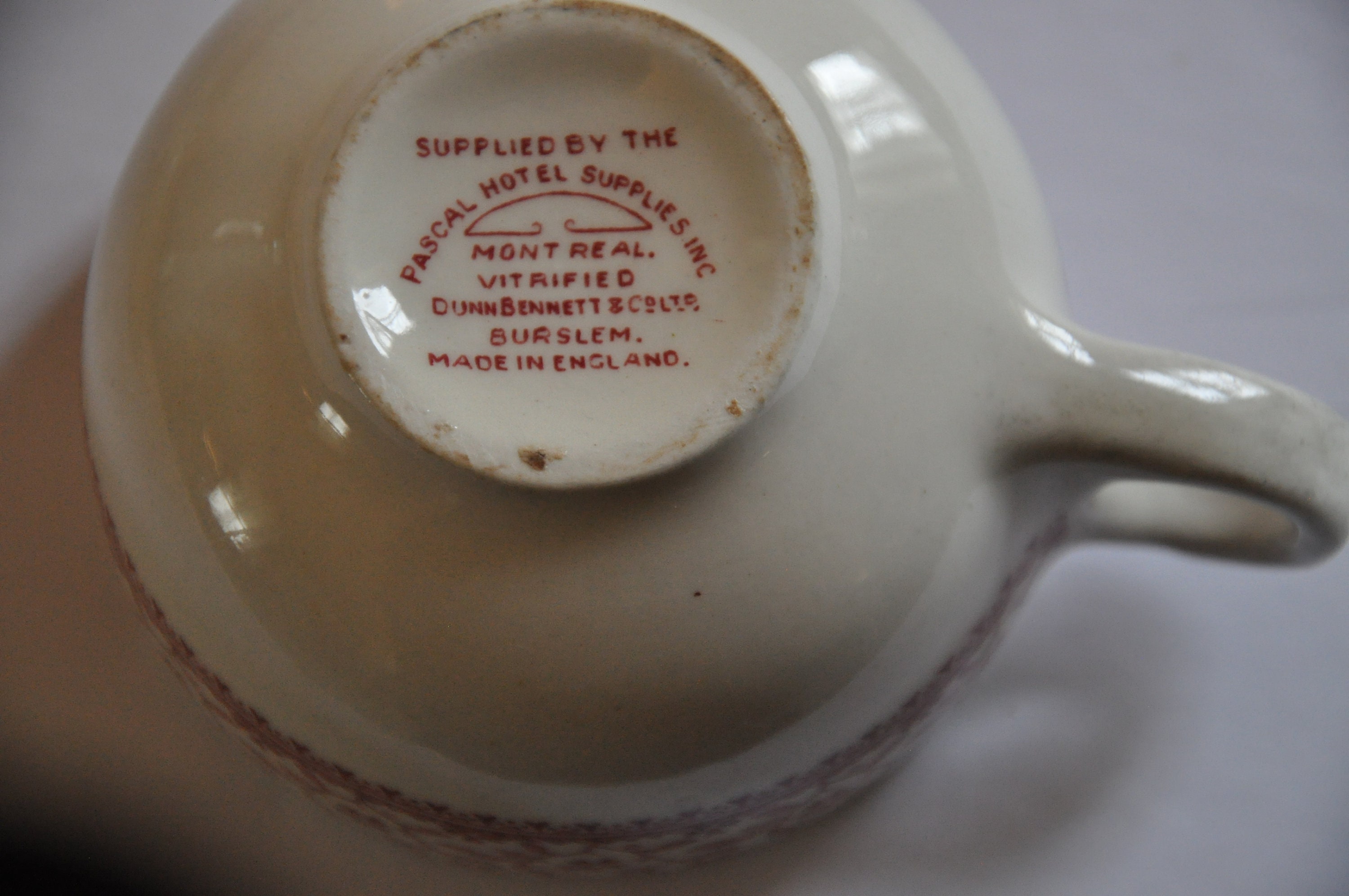 Vintage Restaurant Ware Dunn Bennett Hotel Ware Pascal Hotel Supplies ...